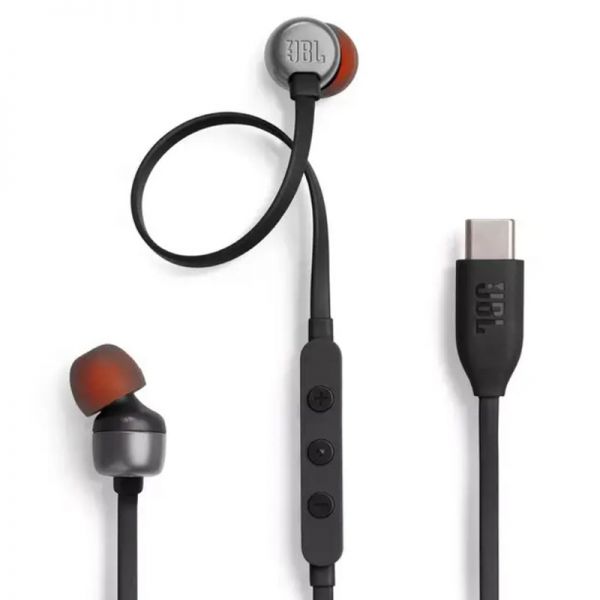 JBL TUNE 310C BLACK - AURICOLARI IN-EAR TYPE-C